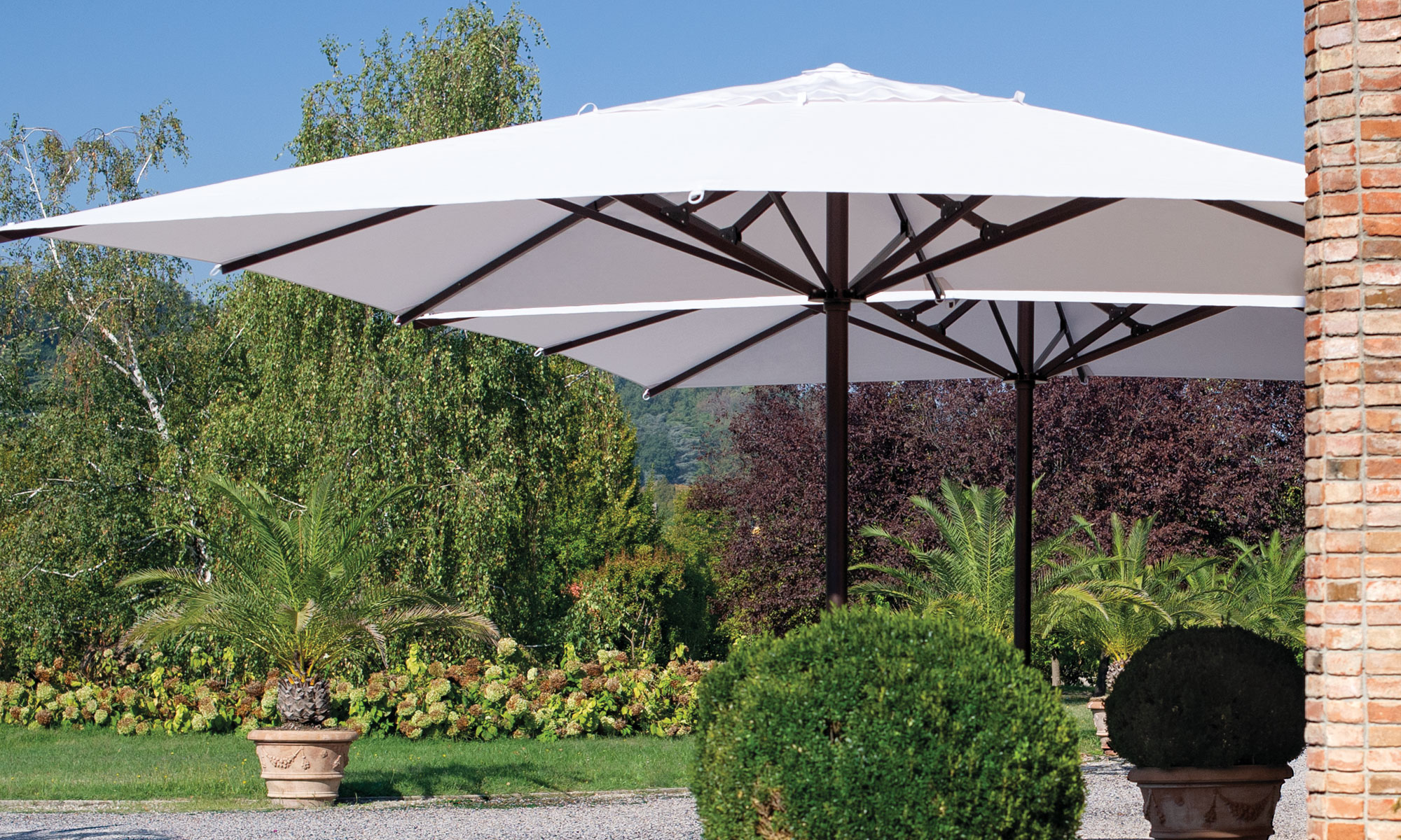 Dehor: central pole umbrella - Ombrellificio Poggesi